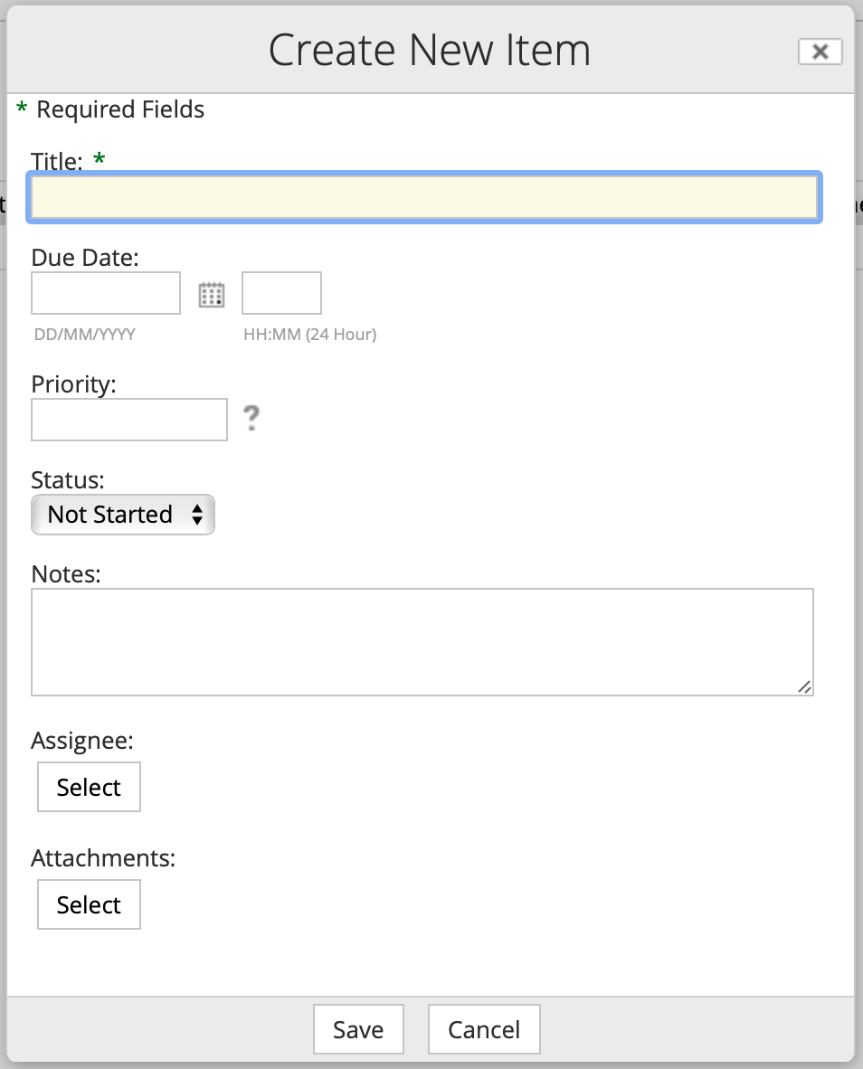 Data Lists - Project Fusion