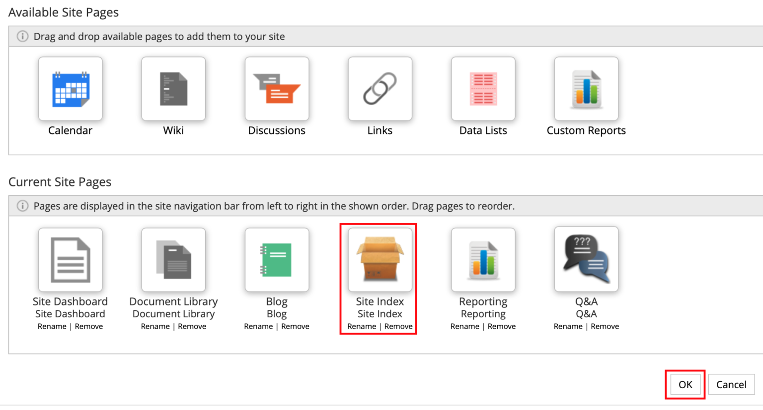 Site Index Setup And Use - Project Fusion