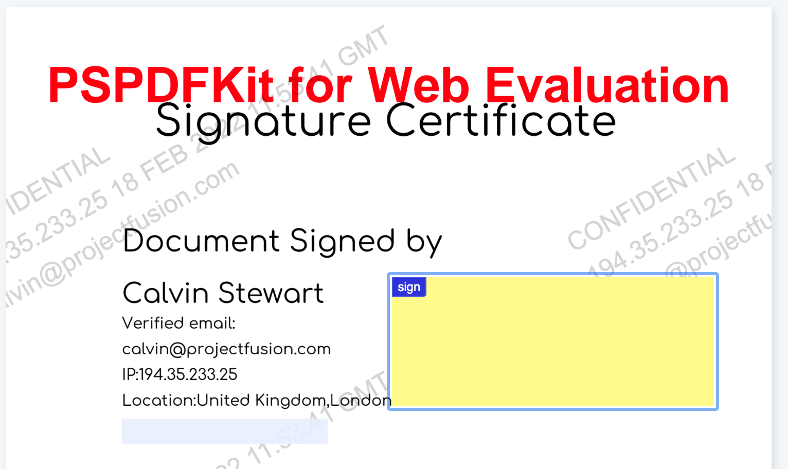 How To - eSignatures - Project Fusion